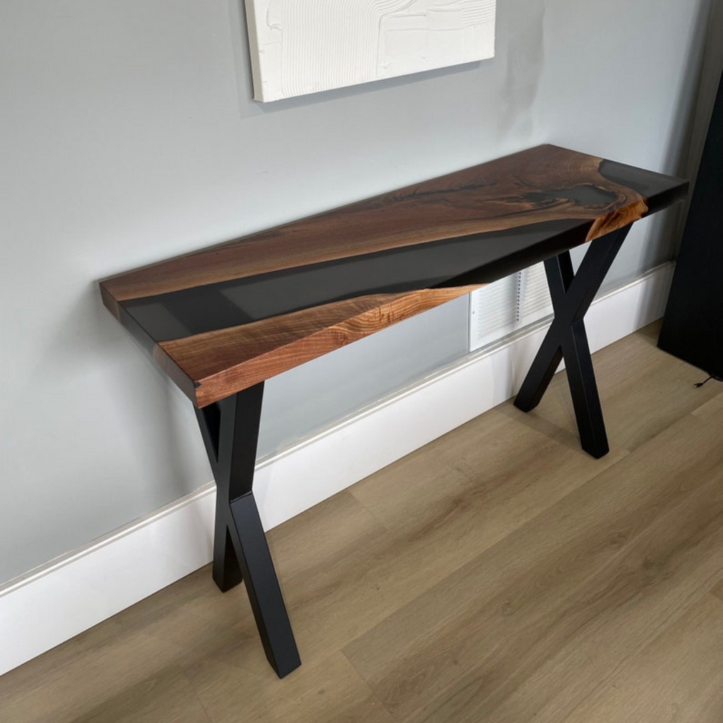 Custom Seawave Epoxy Resin Console Table CRT-029 – SEAWAVETABLE