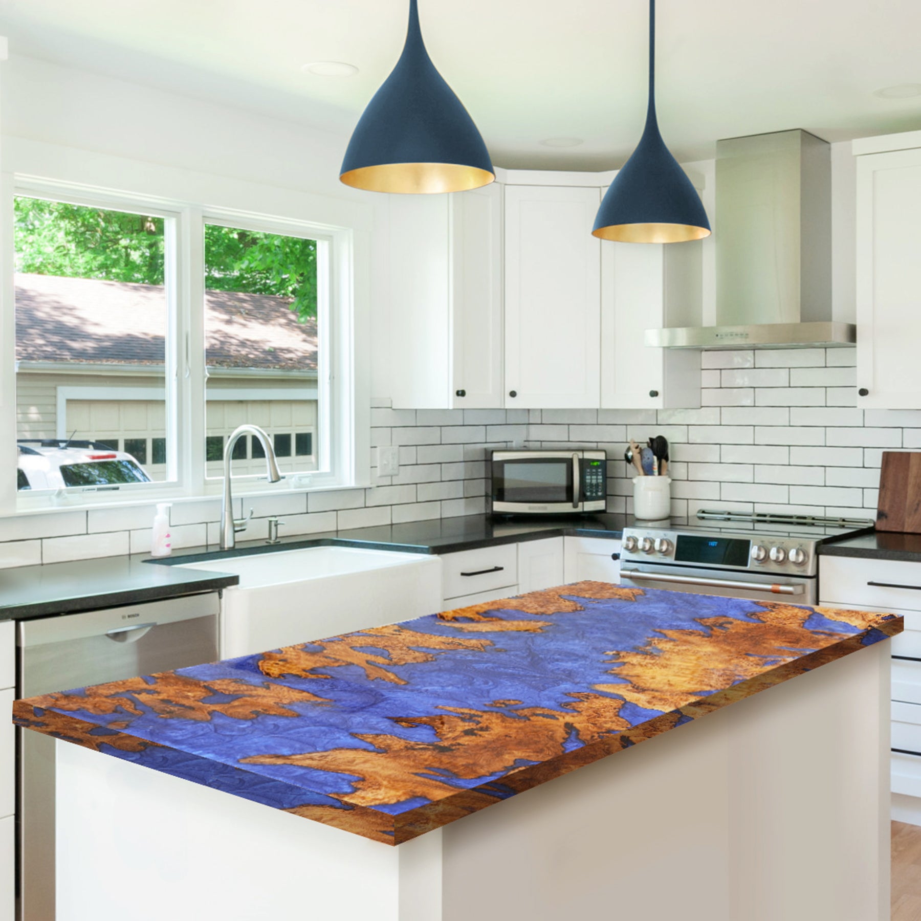 Custom Epoxy Resin Kitchen Countertops – SEAWAVETABLE