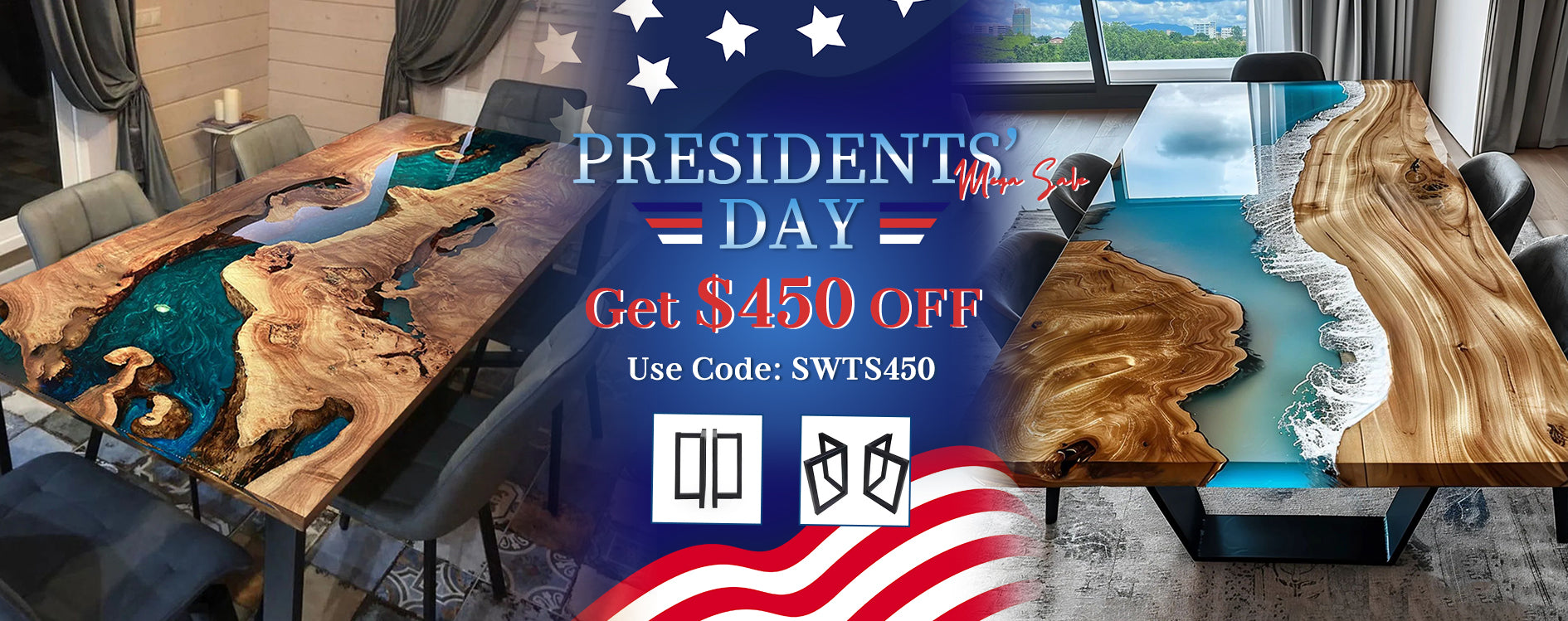 Seawavetab|Custom Resin River Tables & Solid Wood Tables – SEAWAVETABLE
